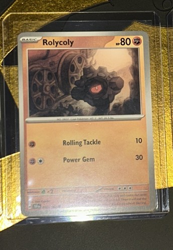 Pokemon Rolycoly MISPRINT Insufficient ink Error - Reserved | eBay