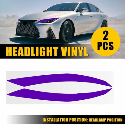 Headlight Side Marker Overlay Vinyl Purple for 2021-2025 LEXUS IS350 ...