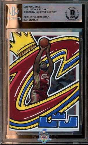 2003 LeBron James BGS Authentic Topps Chrome Luke the Cardist #111 | eBay