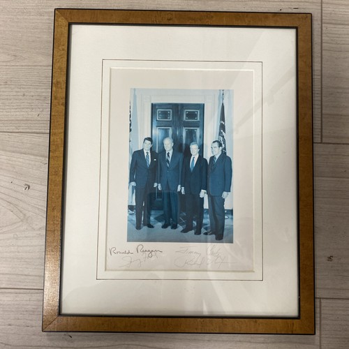 Presidents Signed 8x10 Framed Photo, Ronald Reagan, Nixon, Carter and ...
