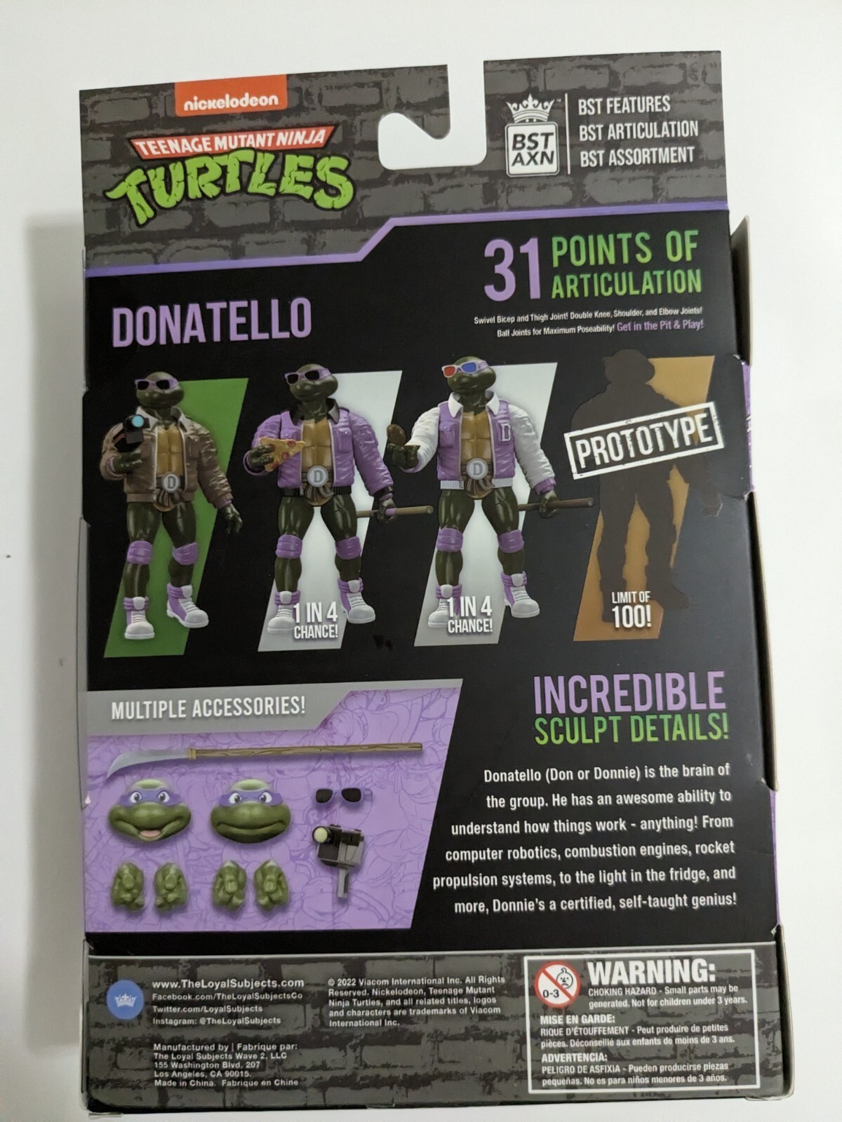 TMNT BST AXN Teenage Mutant Ninja Turtles Street Style Donatello ...