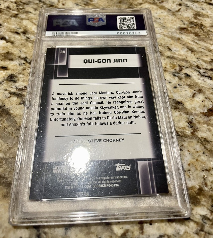 QUI-GON JINN PSA 10 2021 STAR WARS GALAXY #38 | eBay