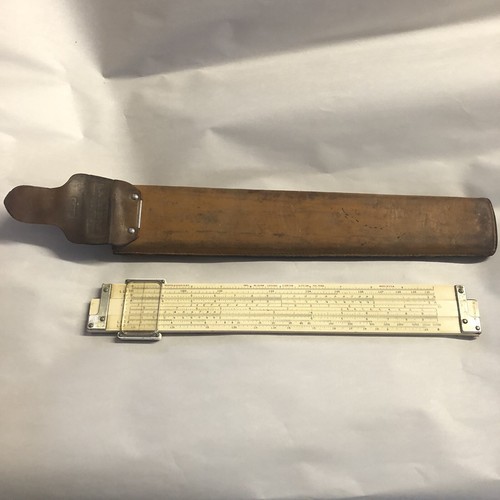 Vtg Keuffel & Esser Log Duplex Slide Rule 4081-3 & Leather Case | eBay