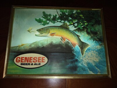 RARE! Vintage Genesee Ale Lighted Fish Sign | eBay