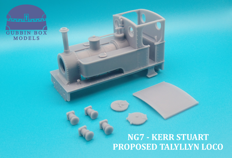 NG7 Kerr Stuart 0-6-0 - Narrow Gauge Body Kit - 0-16.5 Printed Proposed ...