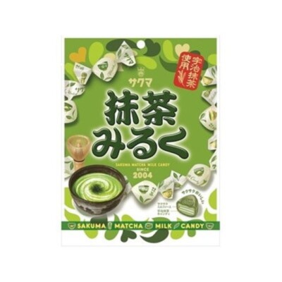 Sakuma Seika, Matcha Milk, Crunchy Milk & Matcha Hard Candy, 58g x 5 ...