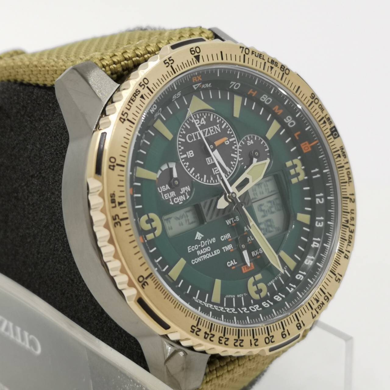 CITIZEN Promaster Sky JY8074-11X Green Solar Radio Men's Watch New in ...