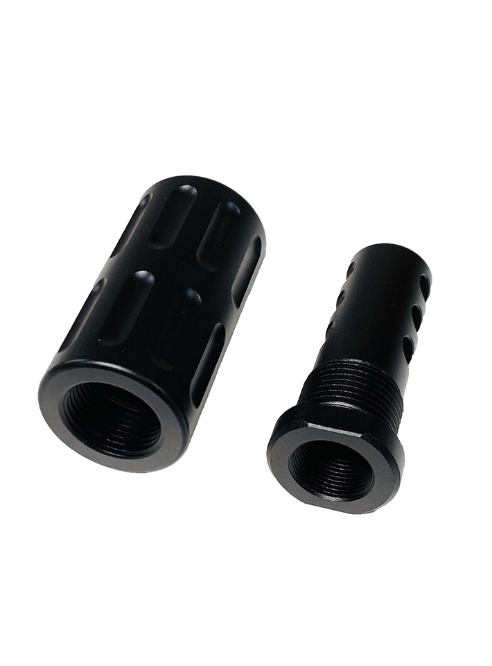 Muzzle Brake 5/8X24 TPI For .308 300 7.62 With 13/16X16 Sound Redirect ...