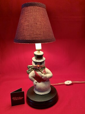 Snowman,Lamp,Walnut Ridge Collectibles,Chalkware,Christmas,Vintage ...