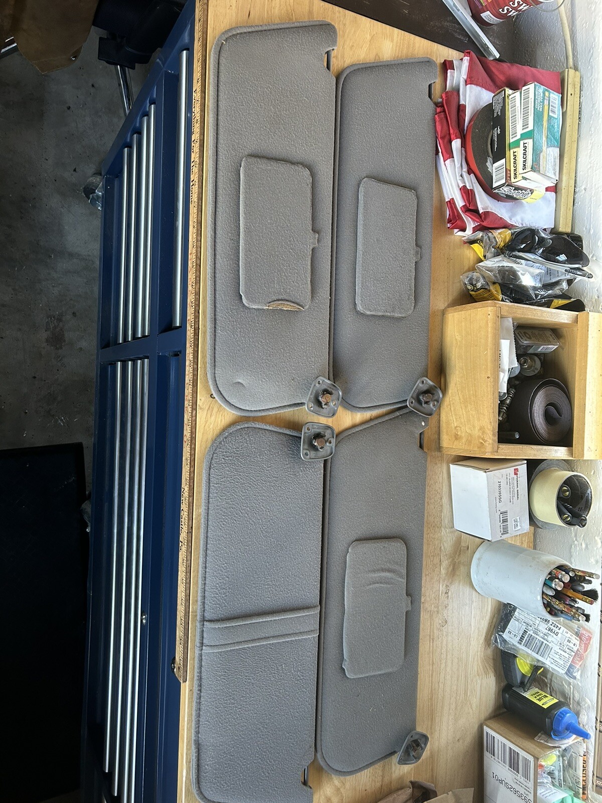 92-96 OBS Ford Bronco F150 F250 F350 Cloth Gray Original Ford Sun ...