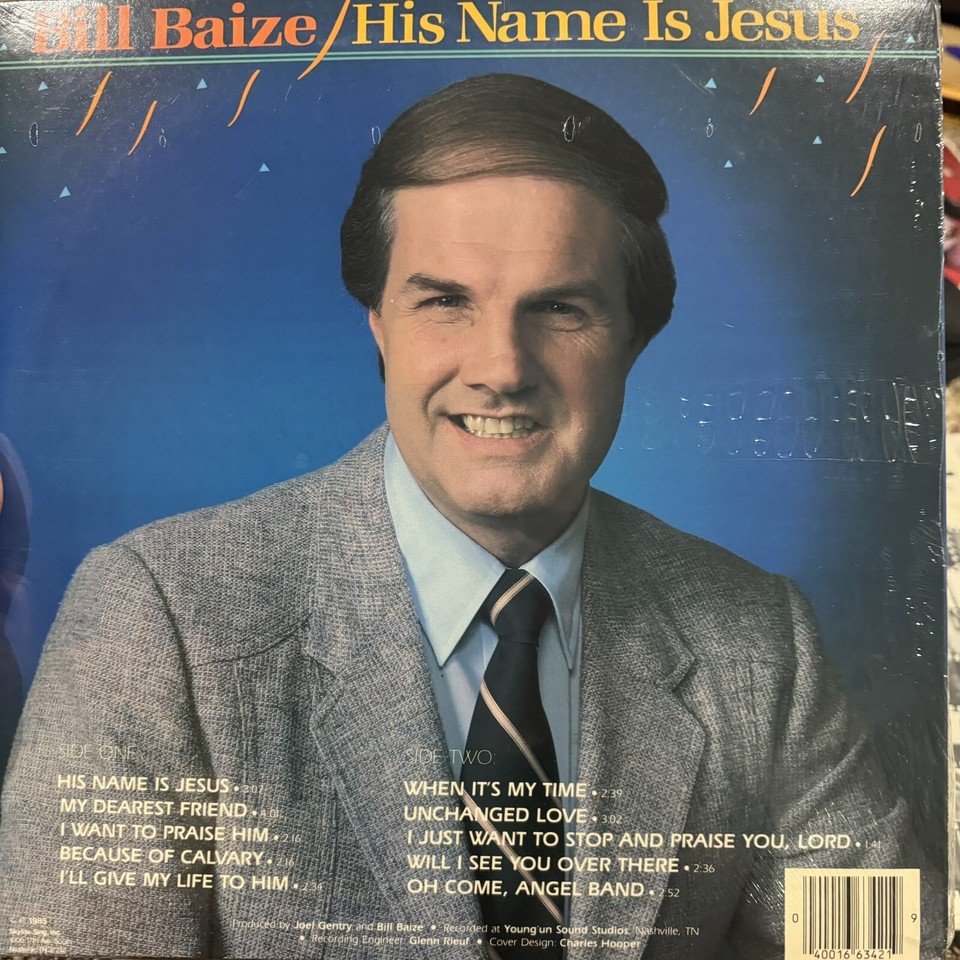 SEALED LP Southern Gospel JD Sumner & The Stamps Bill Baize "His Name ...