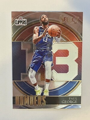 2021-22 Panini Select Basketball #23 Paul George Select Numbers ...