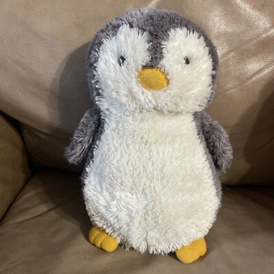 Aurora Destination Nation 13" Penguin Gray White Plush Stuffed Animal ...