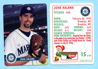 2001 The M.O.S.T Keebler- 2001 Seattle Mariners - John Halama - Box 801 ...