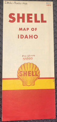 1953 Shell Road Map Of Idaho | eBay