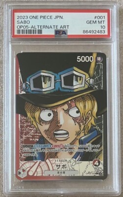 PSA10 One Piece Card Game Japanese Sabo Alternate Art Leader Parallel ...