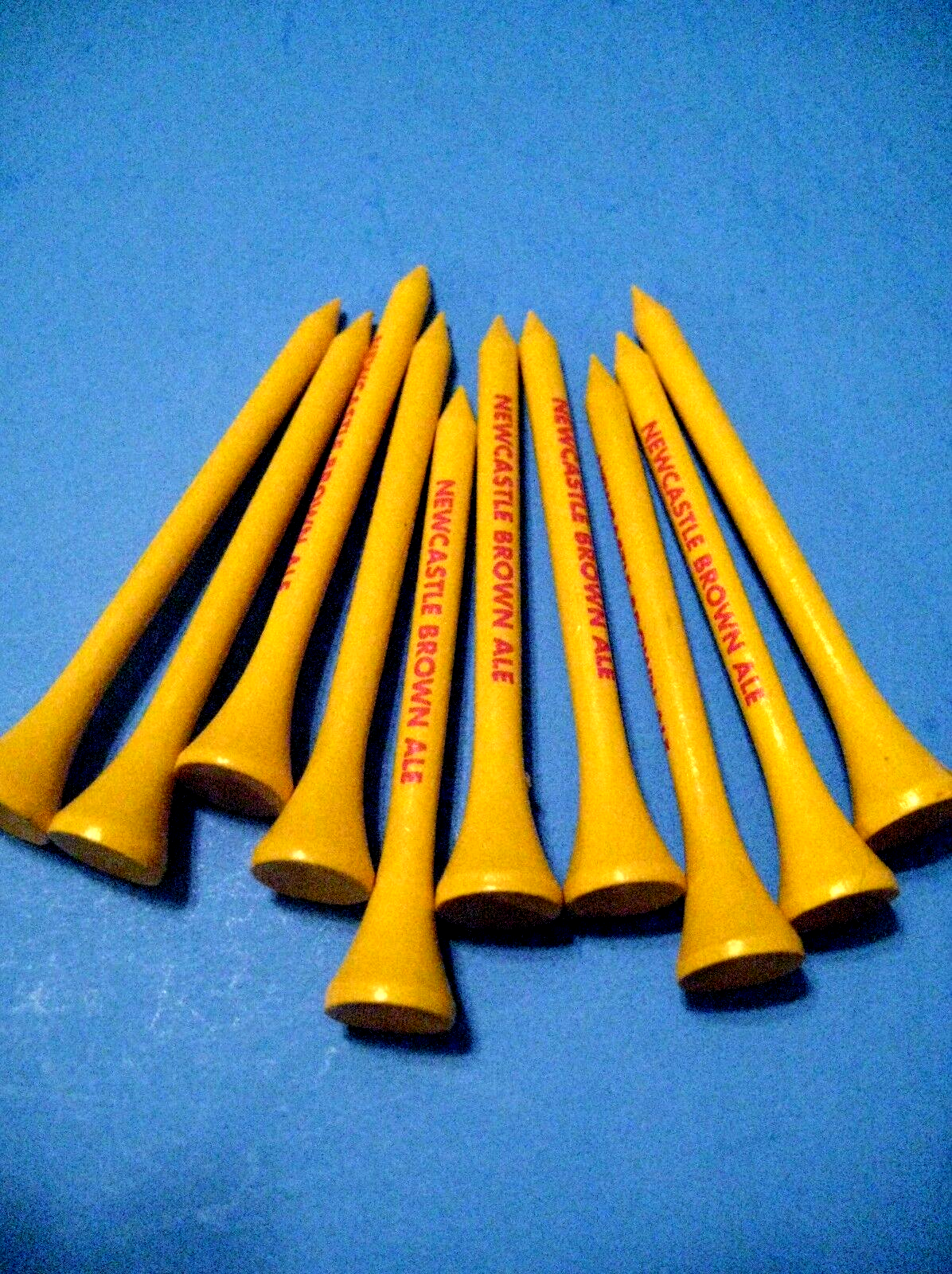 Newcastle Brown Ale Golf Tees Long Wood Advertising Collectible 2 Packs ...