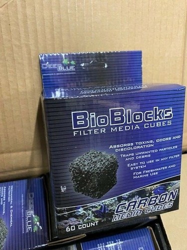 Deep Blue Bioblocks Filter Media Cubes Carbon Media Cubes, 60 Count ...