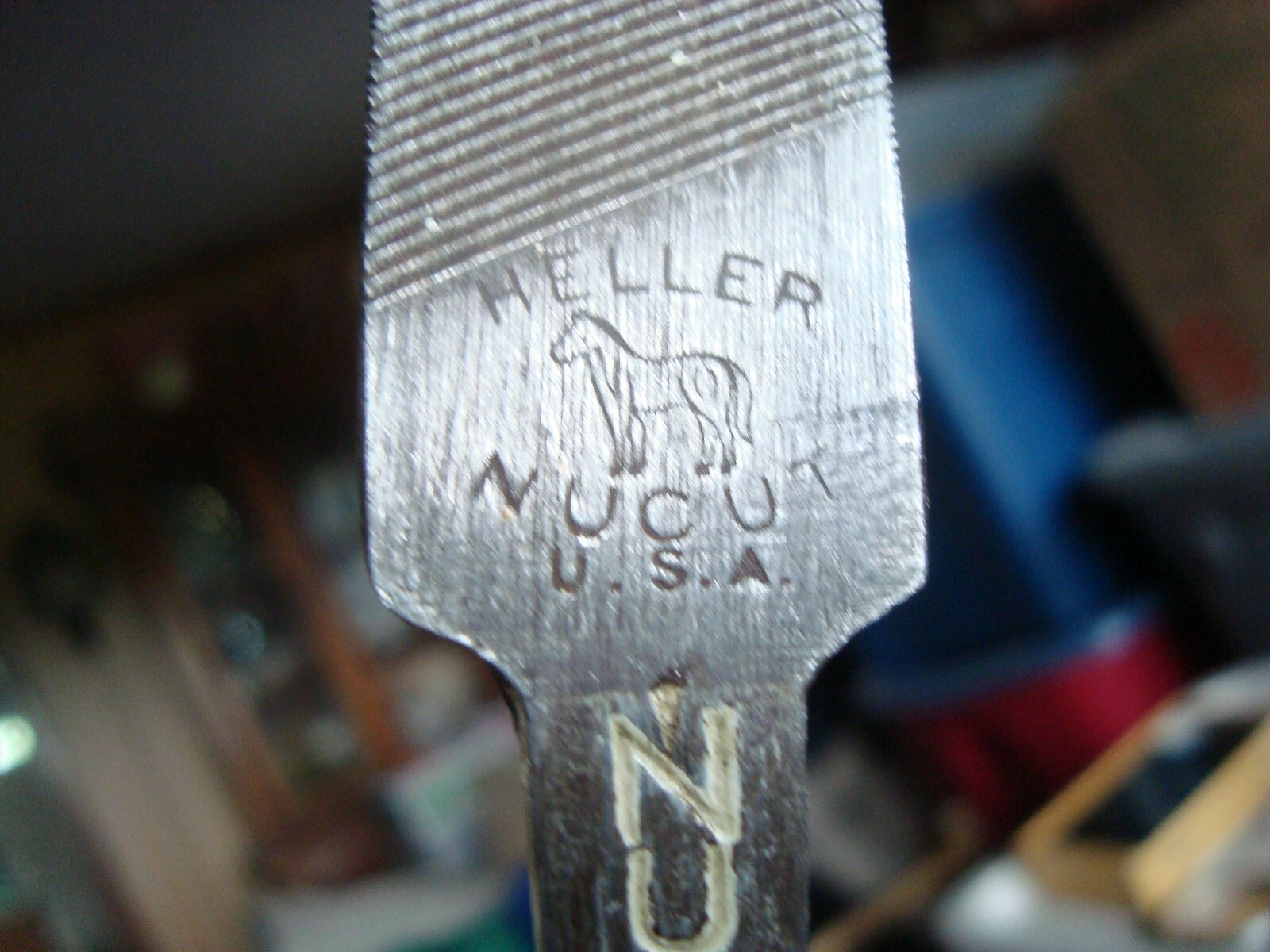 Vintage 1950's Heller Nucut 1/2 Round 2 Sided Double Cut 10" Machinist ...