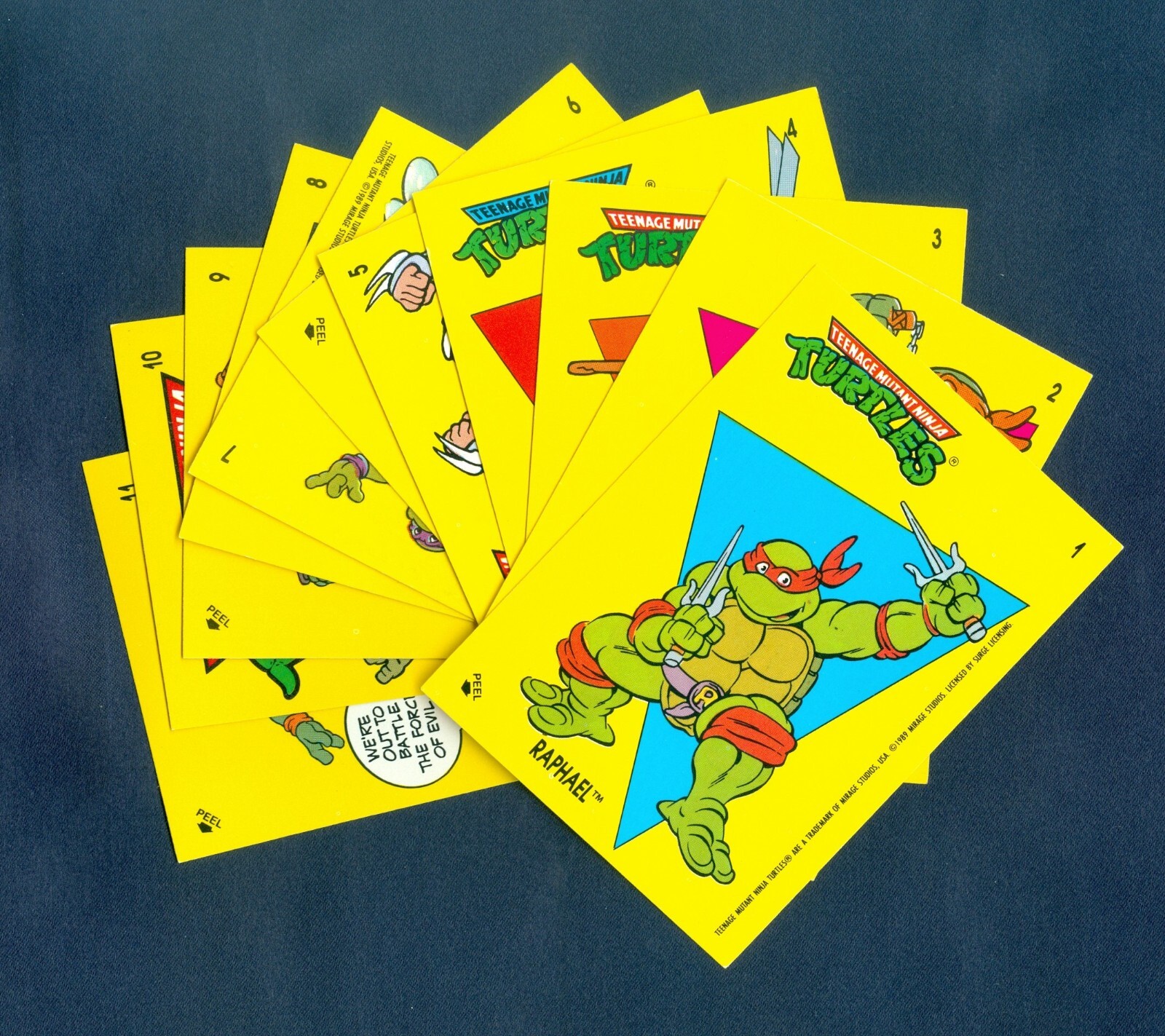 1989 Topps Teenage Mutant Ninja Turtles Stickers Cards Complete Your ...