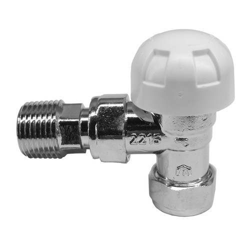 Myson 15mm Angled TRV Valve Body Only - With Accessory Kit - No Head ...