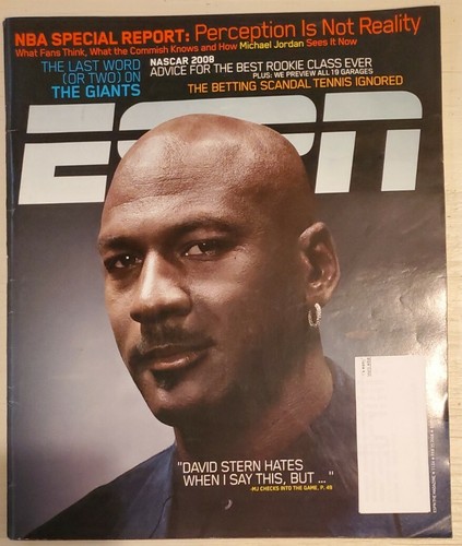 MICHAEL JORDAN ESPN MAGAZINE 25 FEB 2008 - WASHINGTON WIZARDS, CHICAGO ...