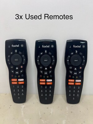 3x Genuine USED Foxtel IQ5 -IQ4 -IQ3 Voice Bluetooth Remote Control ...