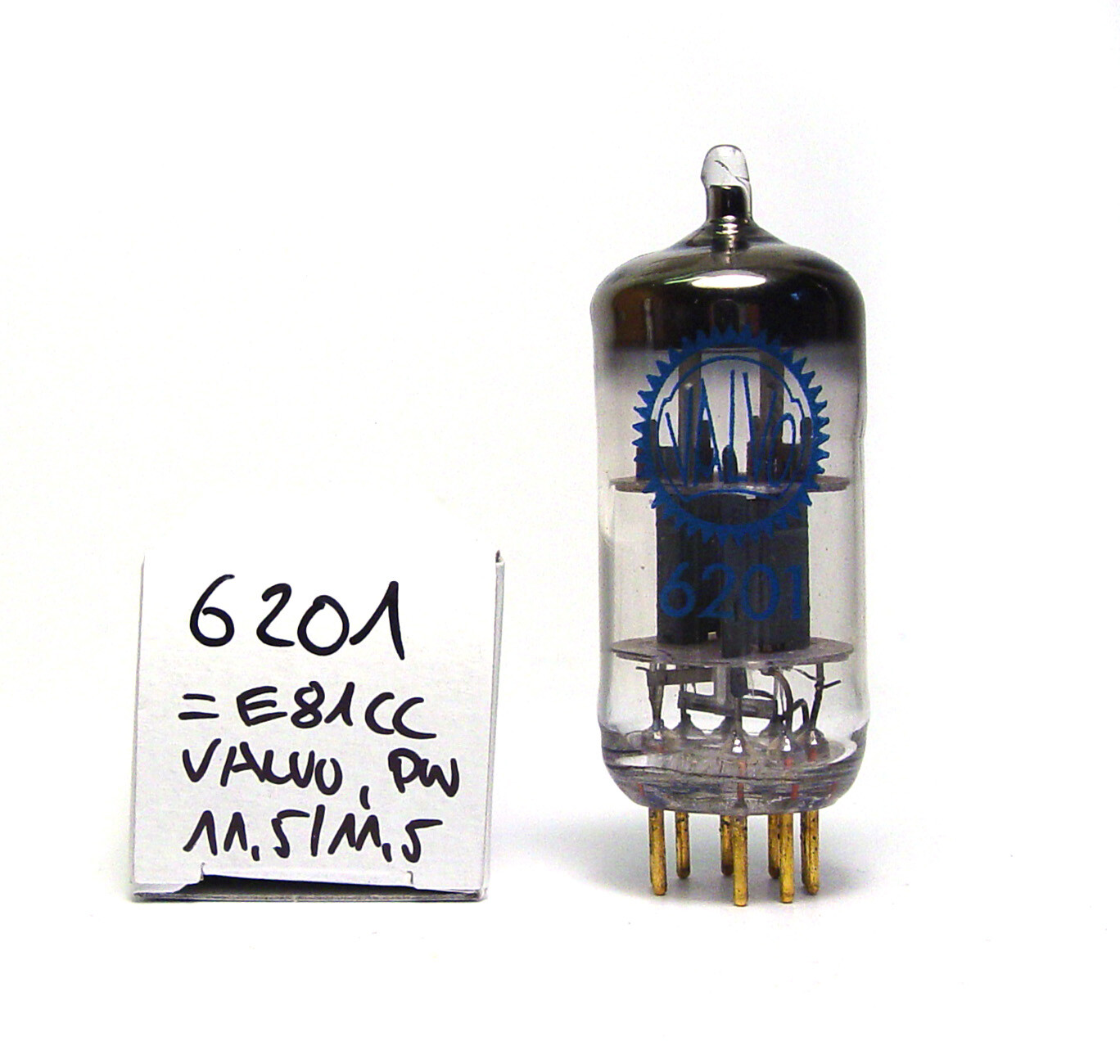 Valvo Hamburg 6201 Röhre, Professional ECC81 Tube, VG0, Pinched Waist ...