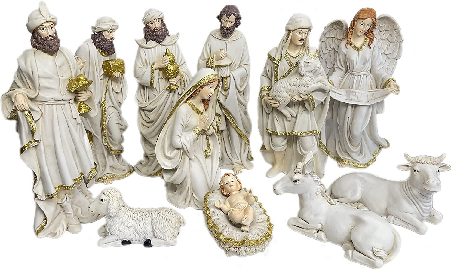 Christmas Nativity Complete Set of 11 Pz Home Decor 12" Inch | eBay