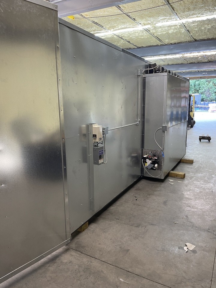 10x10X30 Pass Thru Full Welded Tube Gas Powder Coating Batch Oven NEW ...