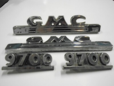 1947-1953 GMC Truck Hood Side Emblems 9700 | Set of 4 | 2223966 ...
