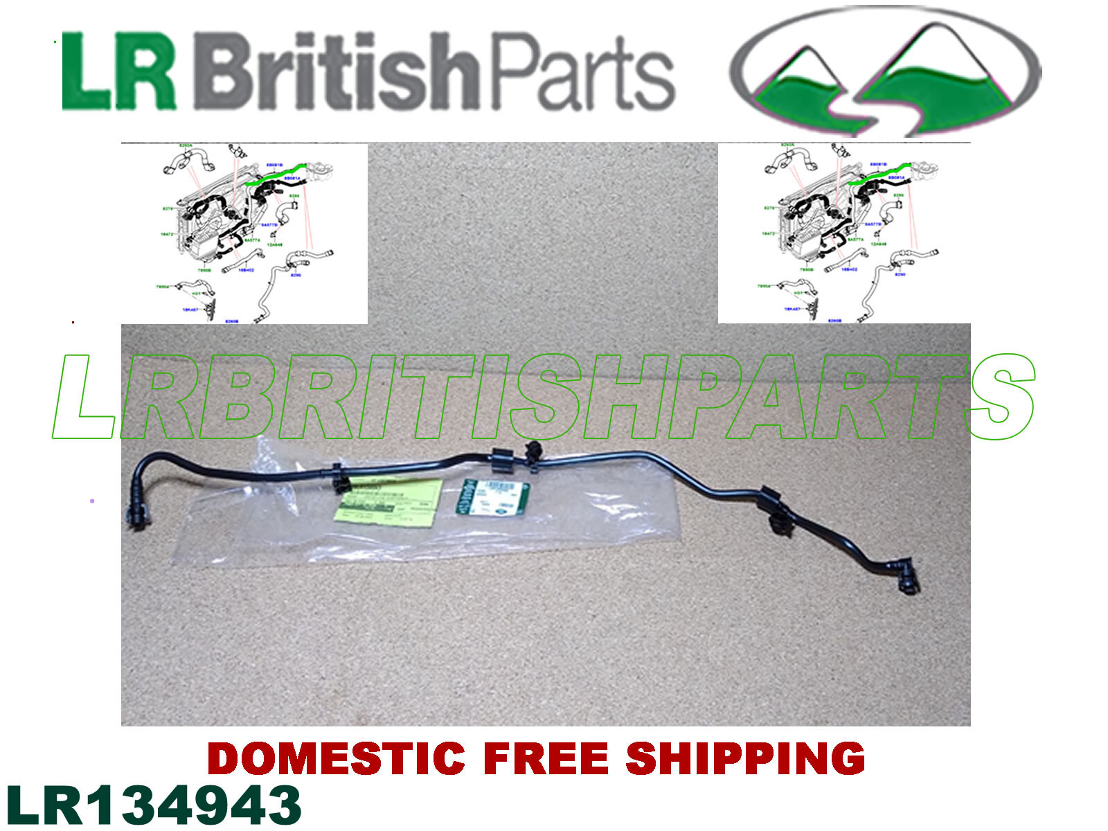 LAND ROVER HOSE OVERFLOW RANGE ROVER EVOQUE DISCOVERY SPORT 2.0L ...