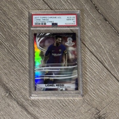 2017 Topps Chrome UCL Lionel Messi Lightning Strike Refractor PSA 10 | eBay