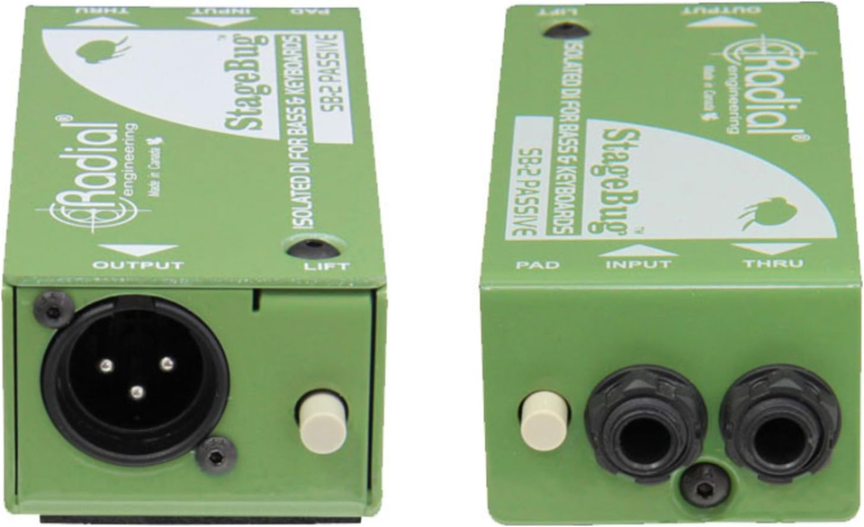 Radial Stagebug SB-2 Single Channel Passive Instrument Direct Box with ...