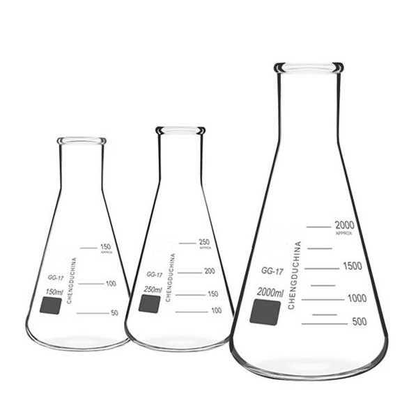 Bulk Buy 50ml - 2000ml Transparent Erlenmeyer Flask Chemistry Lab ...