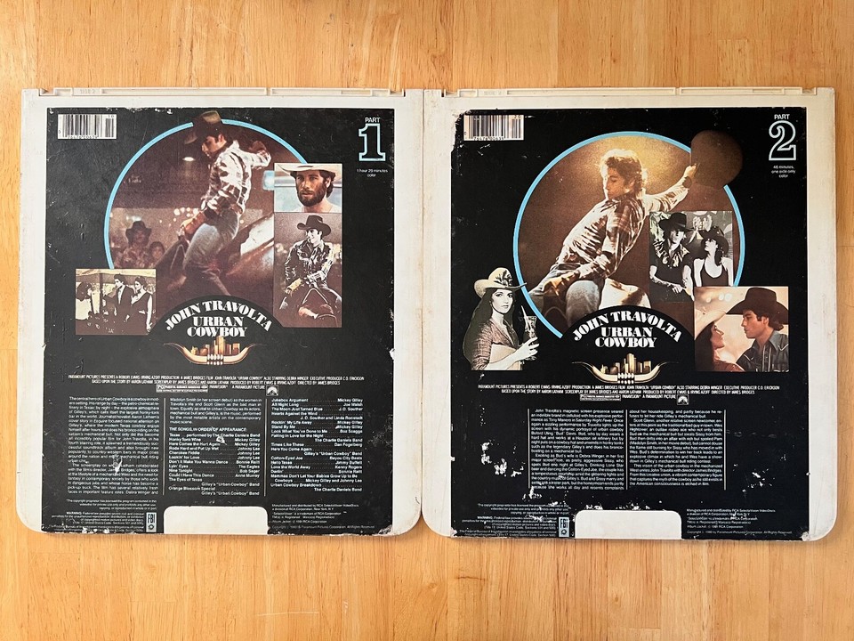 Urban Cowboy CED Video Disc Movie 1980 *Rare/Hard to Find* John ...