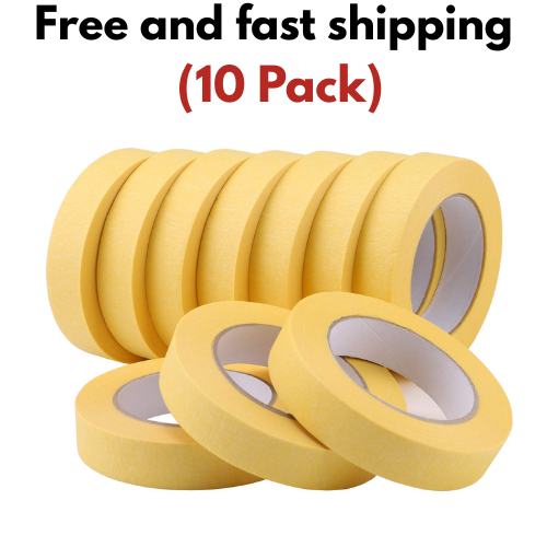 Lichamp 10-Pack Auto Masking Tape 25mm x 50m for Car Paint Refinish | eBay