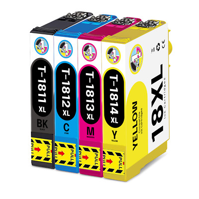 NonOEM 18XL Ink Cartridges for Epson XP-215 XP-225 XP-312 XP-322 XP-405 ...