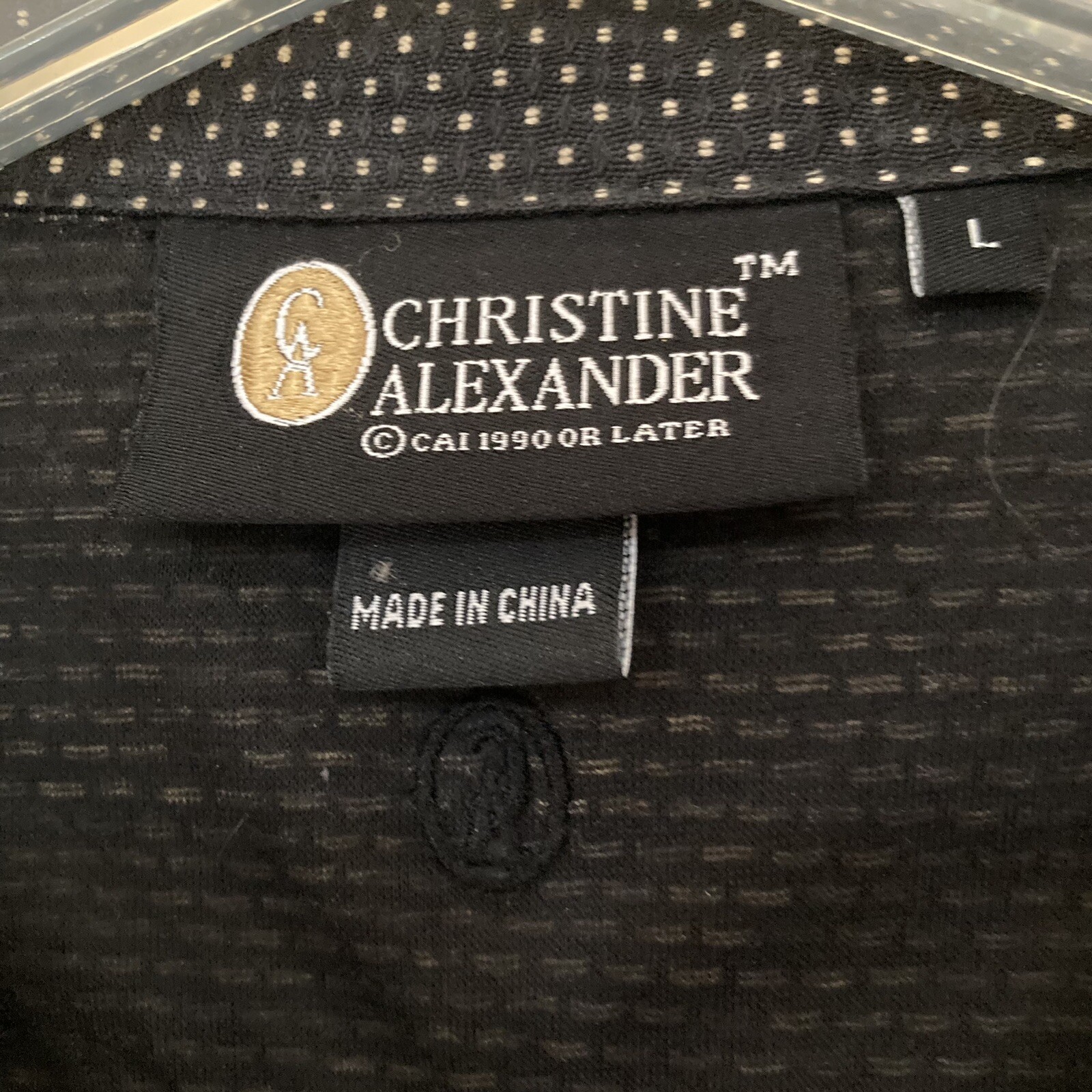 Christine Alexander Black & White Polka Dot & Rhinest… - Gem