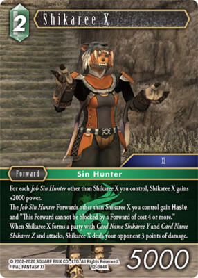 Near Mint FFTCG Shikaree X - 12-044R Opus XII: Crystal Awakening Final ...