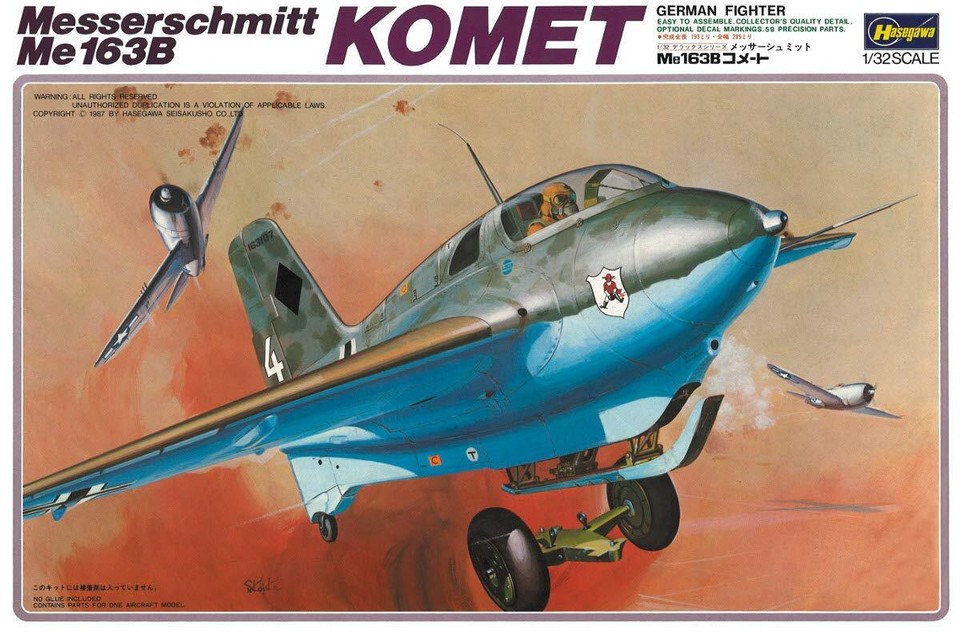 Hasegawa 1/32 Messerschmitt Me163B Komet Plastic Model Kit Japan S4X | eBay