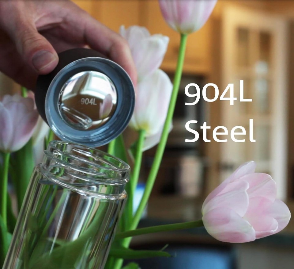 PYTHON H2 Bionic Molecular Hydrogen Glass Water Bottle for Flights Sports Home | eBay