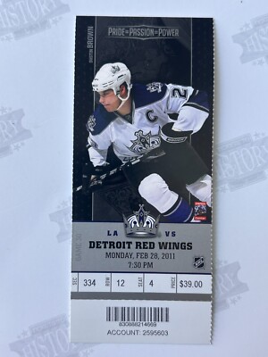 2011 Detroit Red Wings at Los Angeles Kings Ticket 2/28/11 Datsyuk Goal ...