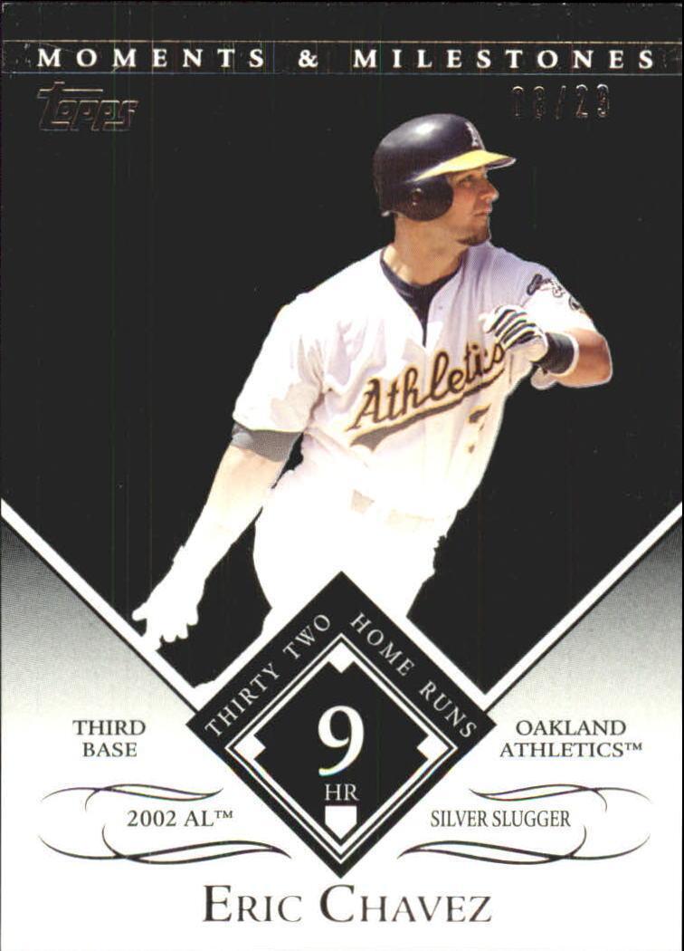 2007 Topps Moments & Milestones - Eric Chavez #131-9 Black 2002 AL ...