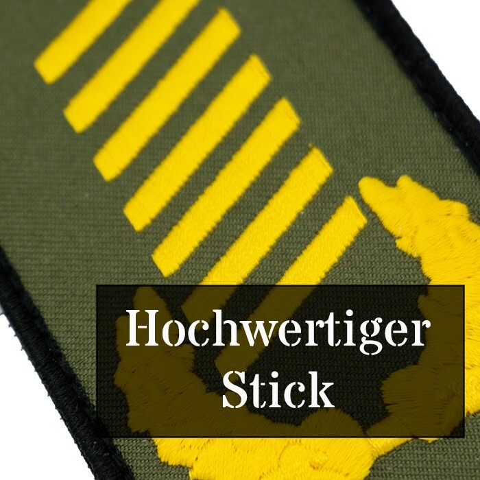 Gottgefreiter Bundeswehr Rank Patch mit Dienstgrad - Gestickt mit Klett ...
