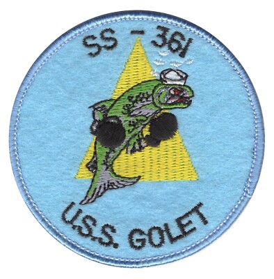 SS-361 USS Golet Patch - A Version Small | eBay
