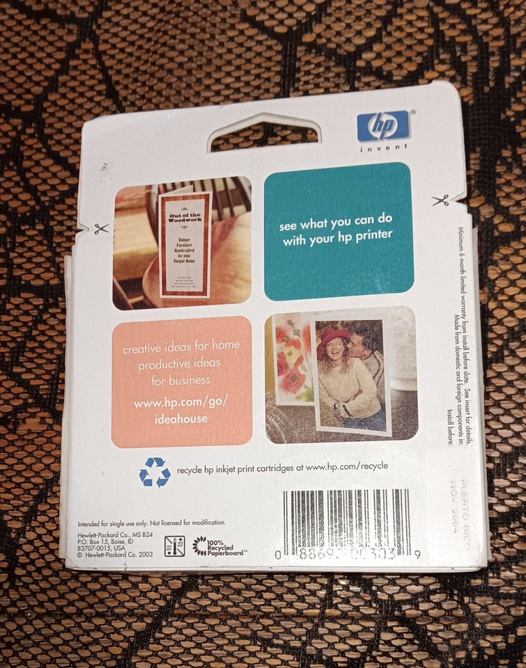 Genuine HP 26 51626A Black Inkjet Printer Cartridge OEM Exp 2004 | eBay