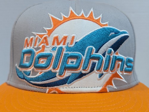 Miami Dolphins New Era 9Fifty Large Logo Script NFL Adjustable Snapback ...