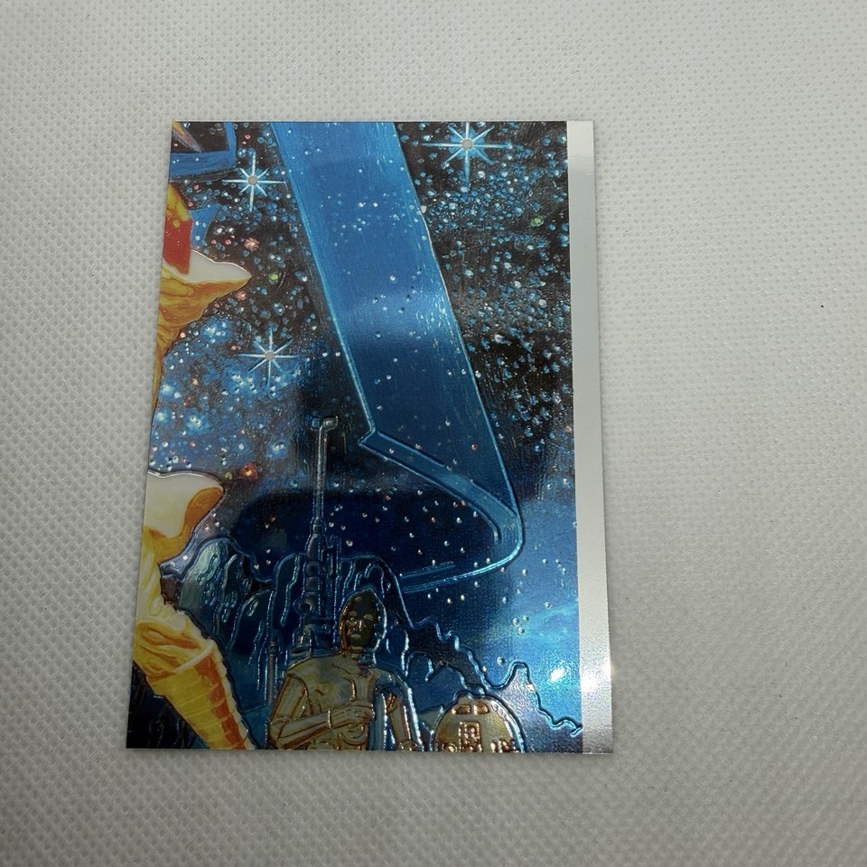 1999 TOPPS STAR WARS CHROME ARCHIVES DOUBLE-SIDED CHROMIUM CARD D4 Han ...