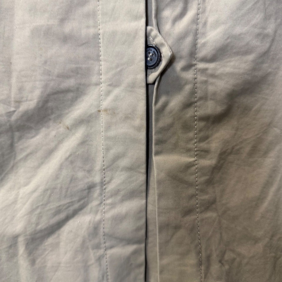Zara Basic Womens Double Breasted Belted Trench Coat Tan Khaki Size ...